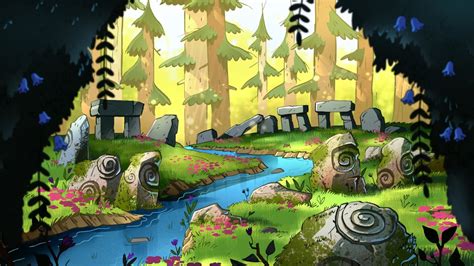 Gravity Falls Background Art 1920x1080 Wallpaper