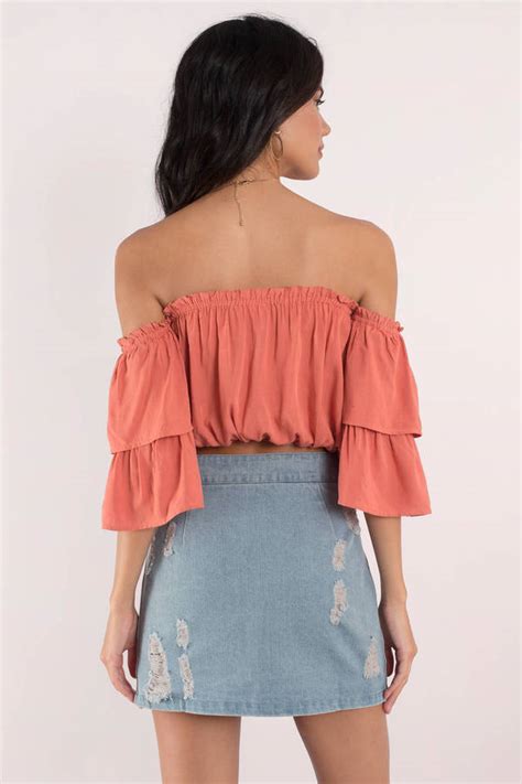 Cute White Crop Top Off Shoulder Top White Top White Crop Top 20 Tobi Us