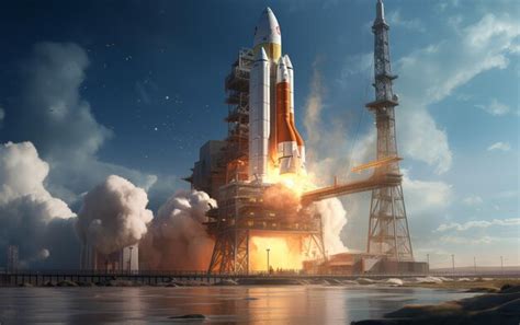 Premium Ai Image Rocket Launch