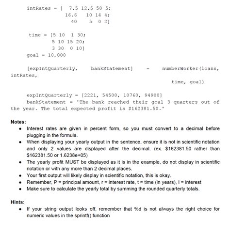 Solved Function Name Numberworker Inputs 1 Double Mx4