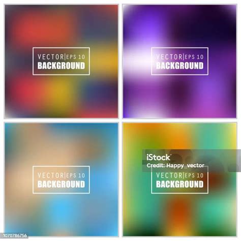 여러 추상 창조적인 개념 벡터 배경 세트를 흐려 웹 및 모바일 응용 프로그램 예술 그림 서식 파일 디자인 비즈니스 Infographic와 소셜 미디어 현대 장식 0명에 대한