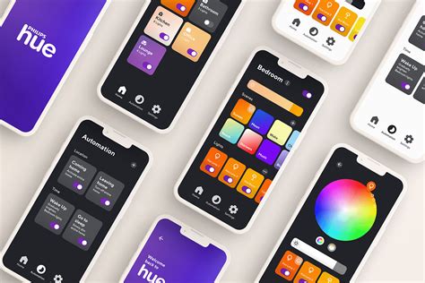 Philips Hue Mobile App Ui Re Fresh Behance