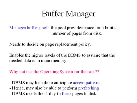 buffer manager