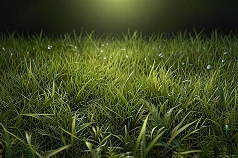 Realistic Grass Texture Background With Detailed Fibers Premium Ai Generated Image