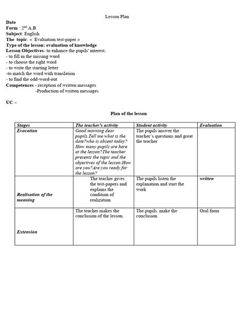 Evaluation Cl 2 Unit 2 Pdf