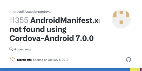 androidmanifest xml not found using cordova android 7 0 0 · issue 355