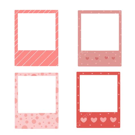 보 리 래 액자 일러스트 사진 장식 틀 폴라로이드 프레임 폴라로이드 틀 외딴 Png 일러스트 및 Psd 이미지 무료