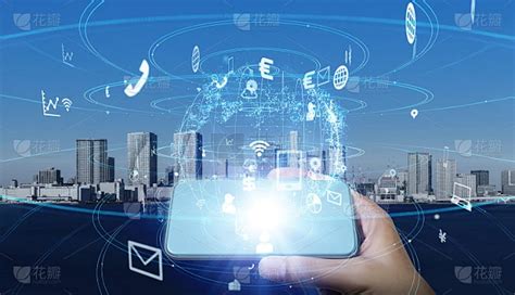 移动通信网络概念。素材 花瓣网