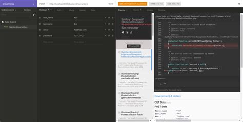 Rest Executing A Post Request Via Insomnia Is Always Resulting In