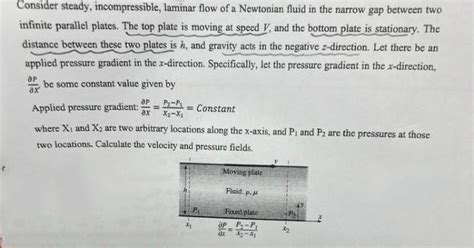 Solved Consider Steady Incompressible Laminar Flow Of A