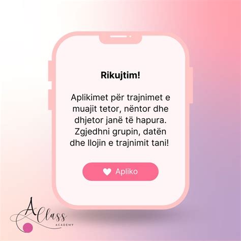 A Class Academy On Linkedin A Class Academy Ofron 5 Trajnime Të Ndryshme Për Tre Muajt E Fundit Të