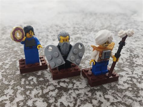 Moses Aaron And Mirjam In Lego Etsy