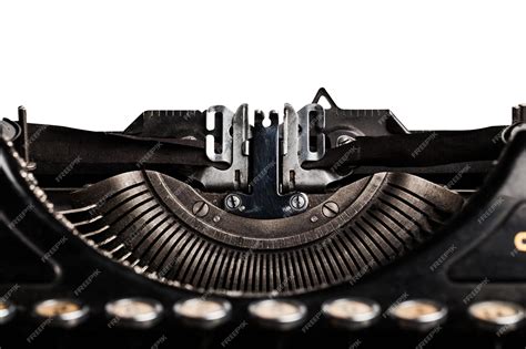 Premium Photo Typewriter Typing On A Paper Isolated On White Background