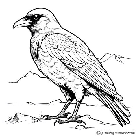 Raven Coloring Pages Free And Printable