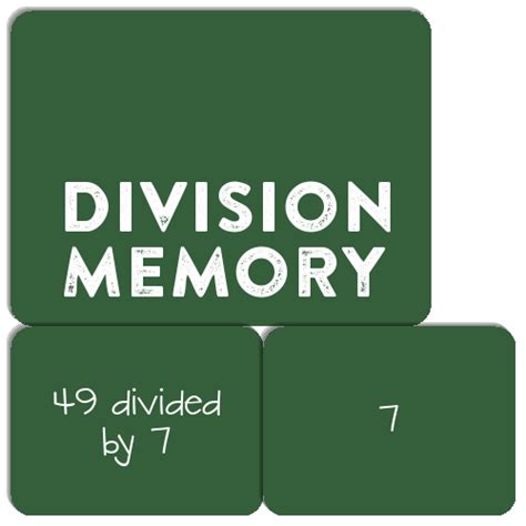 Division Memory Match The Memory