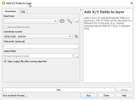Adding Xy Coordinates To Attribute Table In Qgis Geographic