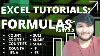 Formulas In Excel Count Countif Countifs Sum Sumif Sumifs If Ifs Counta