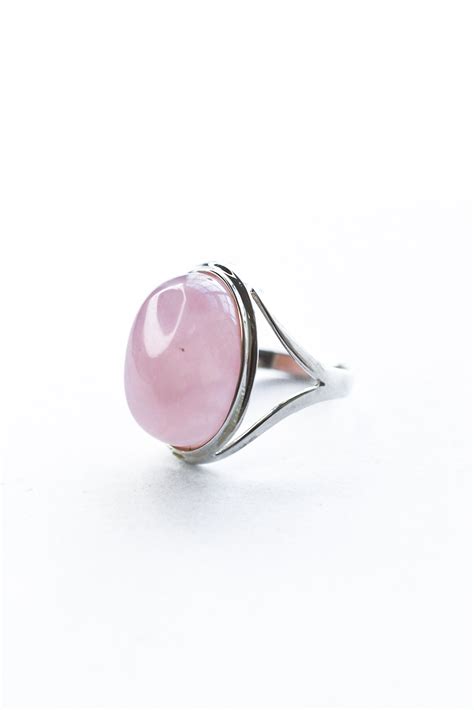 Sterling Silver Rose Quartz Oval Statement Ring South Africa Sterling