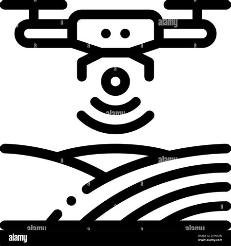 Drone Wi Fi Signal Icon Vector Outline Illustration Stock Vector Image And Art Alamy