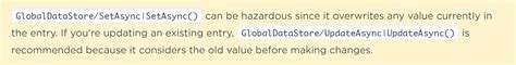 Stop Using SetAsync To Save Player Data Community Resources