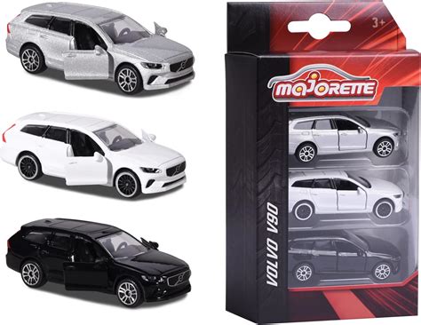 Majorette 212052270sd1 Volvo V90 Autoset 3 Pack Van 3 Stuks Volvo