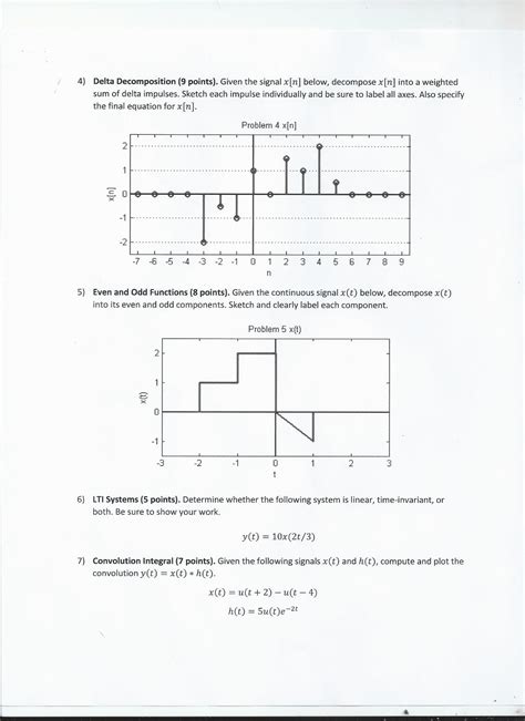 Solved 4 Delta Decomposition 9 Points Given The Signal