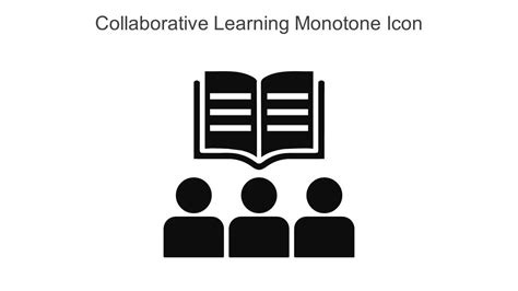 Collaborative Learning Monotone Icon In Powerpoint Pptx Png And