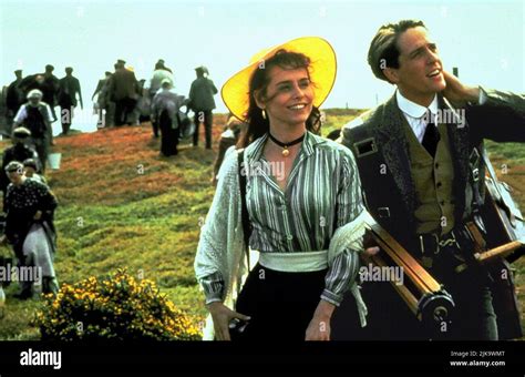 Tara Fitzgerald And Hugh Grant Film The Englishman Who Went Up A Hill