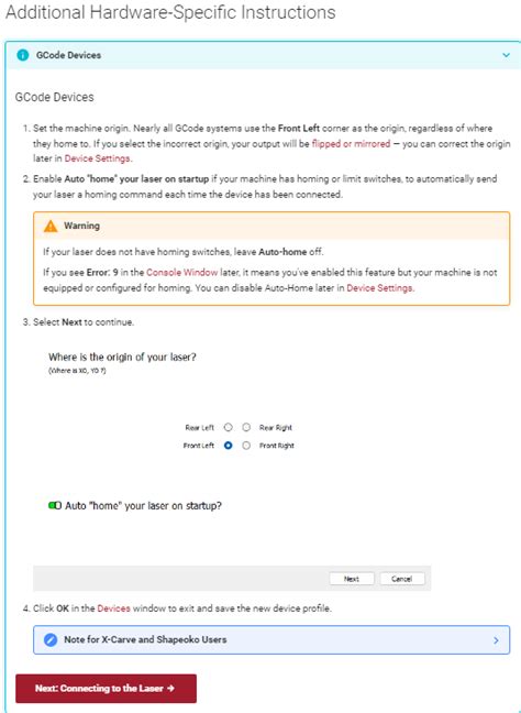 Connection Issue “find My Laser” Finds Nothing Lightburn Hardware Compatibility Lightburn