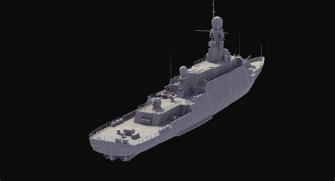 Buyan M Russian Corvette 3d Model 199 3dm 3ds Dwg Fbx Flt Ma Obj X Max Free3d