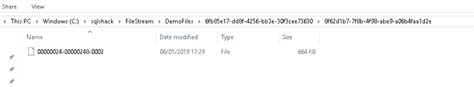 Managing Data With Sql Server Filestream Tables