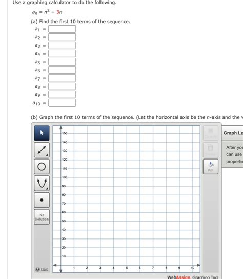 solved use a graphing calculator to do the following