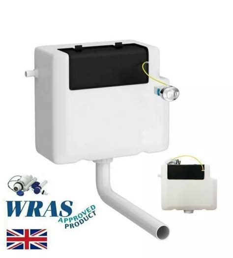 Concealed Dual Flush Cistern Toilet Front And Top Access Chrome Cable Push Button Eur 26 21