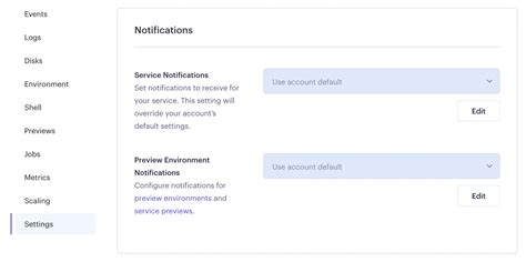 Customizable Service Notifications