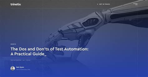 Test Automation Guide Unlocking Fast Routes To Greater Results Trinetix Trinetix