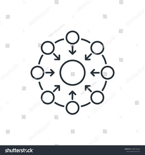 Decentralized Algorithm Symbol Modern Simple Vector Stock Vector