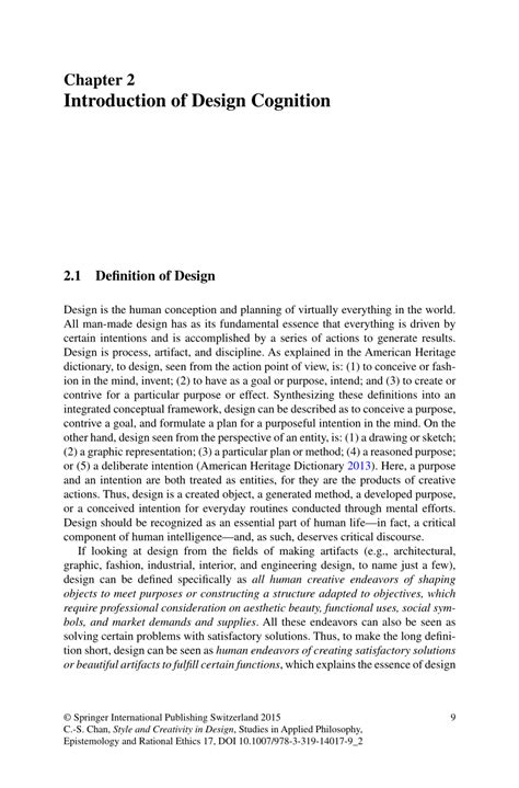 Pdf Introduction Of Design Cognition