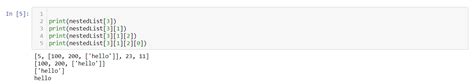 Solved Given This Nested List Use Indexing To Grab The Word Hello
