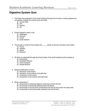 Reproductive System Quiz Babe Academic Learning Services Page Of Durhamcollege Sals