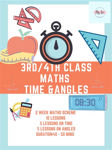 Mash Maths Week 2 Week Maths Scheme 3rd4th Class Time And Angles