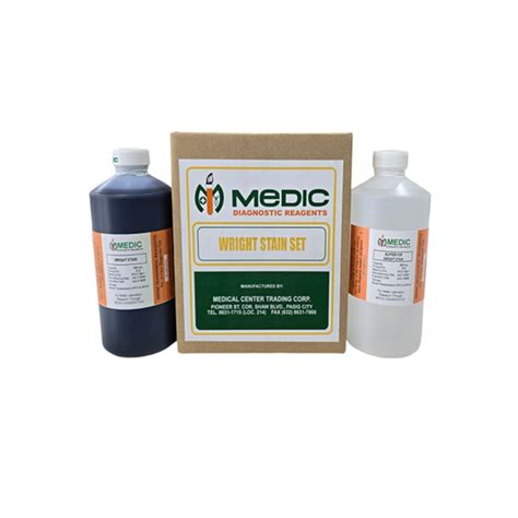 Medic Wright Stain Set 200 Test Medical Center Trading Corp