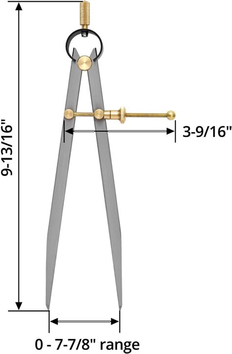 ® Calibro Compasso Interno Compasso A Punte Fisse 200mm Calibri Per Divisori Ebay