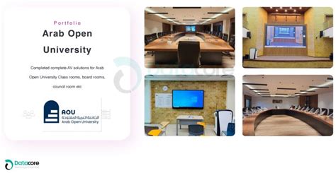 Our Proudly Completed Projects Continues With Aou Arab Open University Datacore Completed