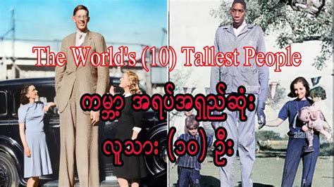 The Worlds 10 Tallest People ကမ္ဘာ့ အရပ်အရှည်ဆုံး လူသား ၁၀ ဦး Youtube