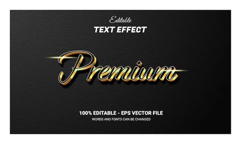 Premium Vector Premium Editable 3d Text Effect