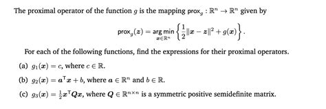 The Proximal Operator Of The Function G Is The