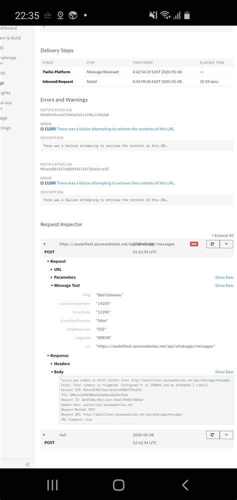 Azure Twillio Whatsapp Adapter Microsoft Botframework Stack Overflow