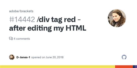 Div Tag Red After Editing My Html · Issue 14442 · Adobebrackets