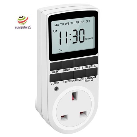 Uk Plug Digital Timer Plug Socket Electrical Programmable Plug In Timer Switch For Light B And