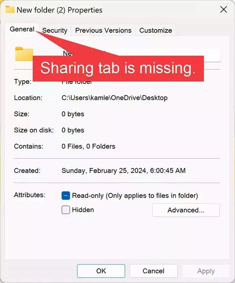 Fix Sharing Tab Missing In Folder Properties On Windows 11 Or 10